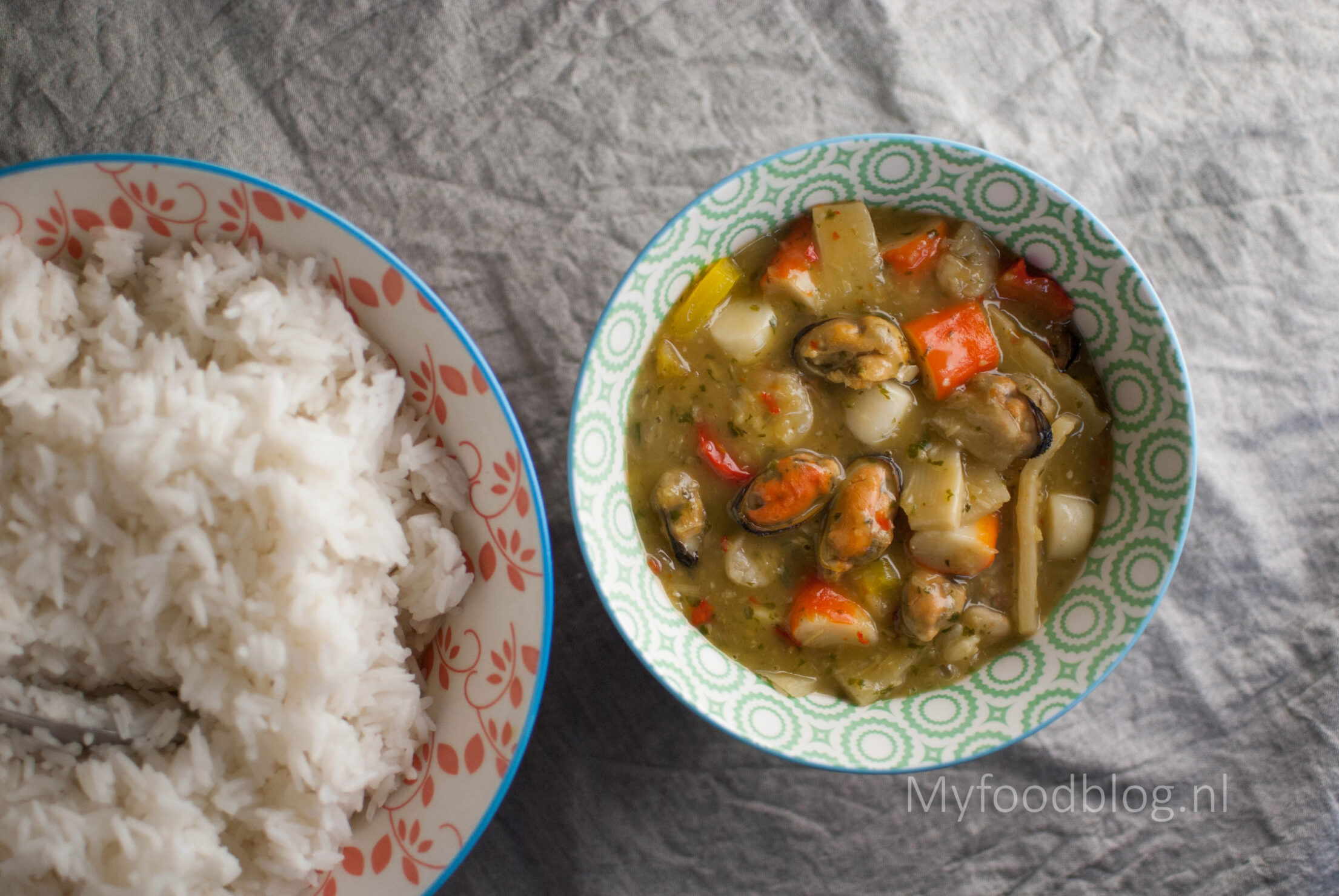 Groene vis curry - My Food Blog