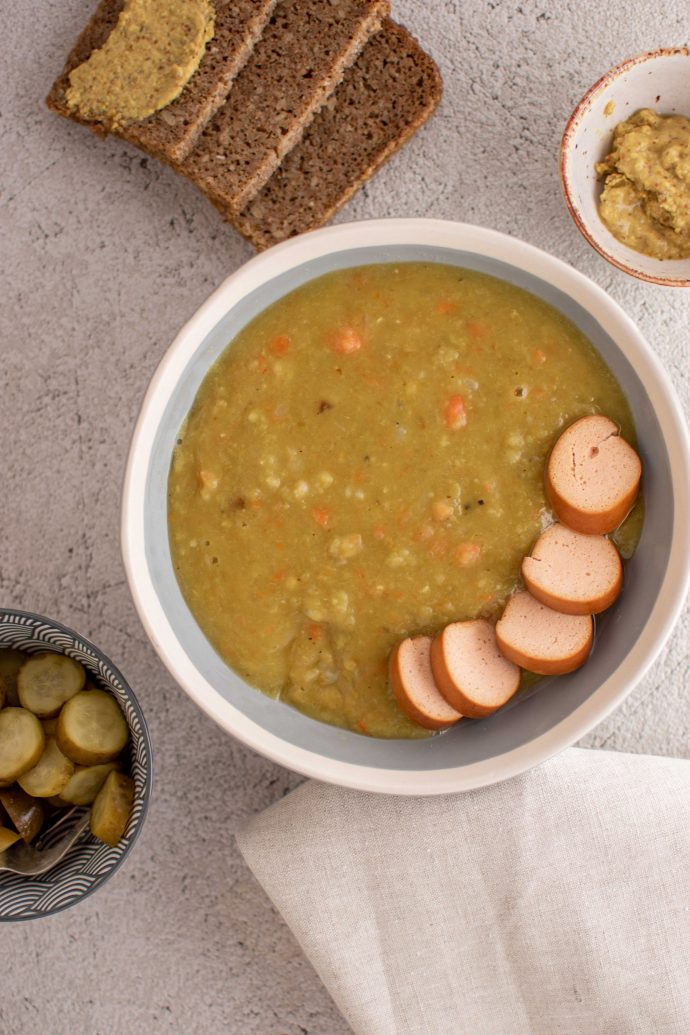 Vegetarische snert met toppings - My Food Blog